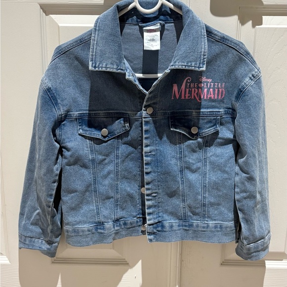 Disney | Jackets & Coats | Disney The Little Mermaid Kids Jean Jacket ...